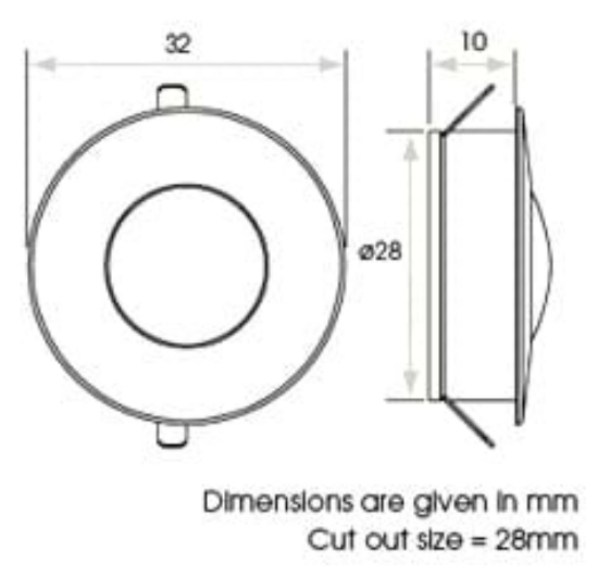 Sycamore Sirius Round Recessed LED Plinth Light 1W SY7522WW - K ...